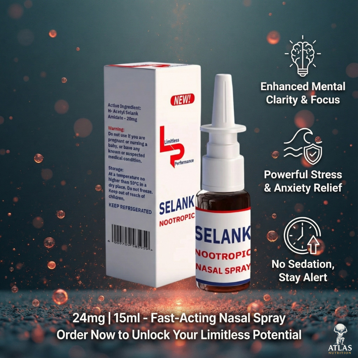 Selank — Anti-Anxiety & Mood Support – Atlas Nutrition